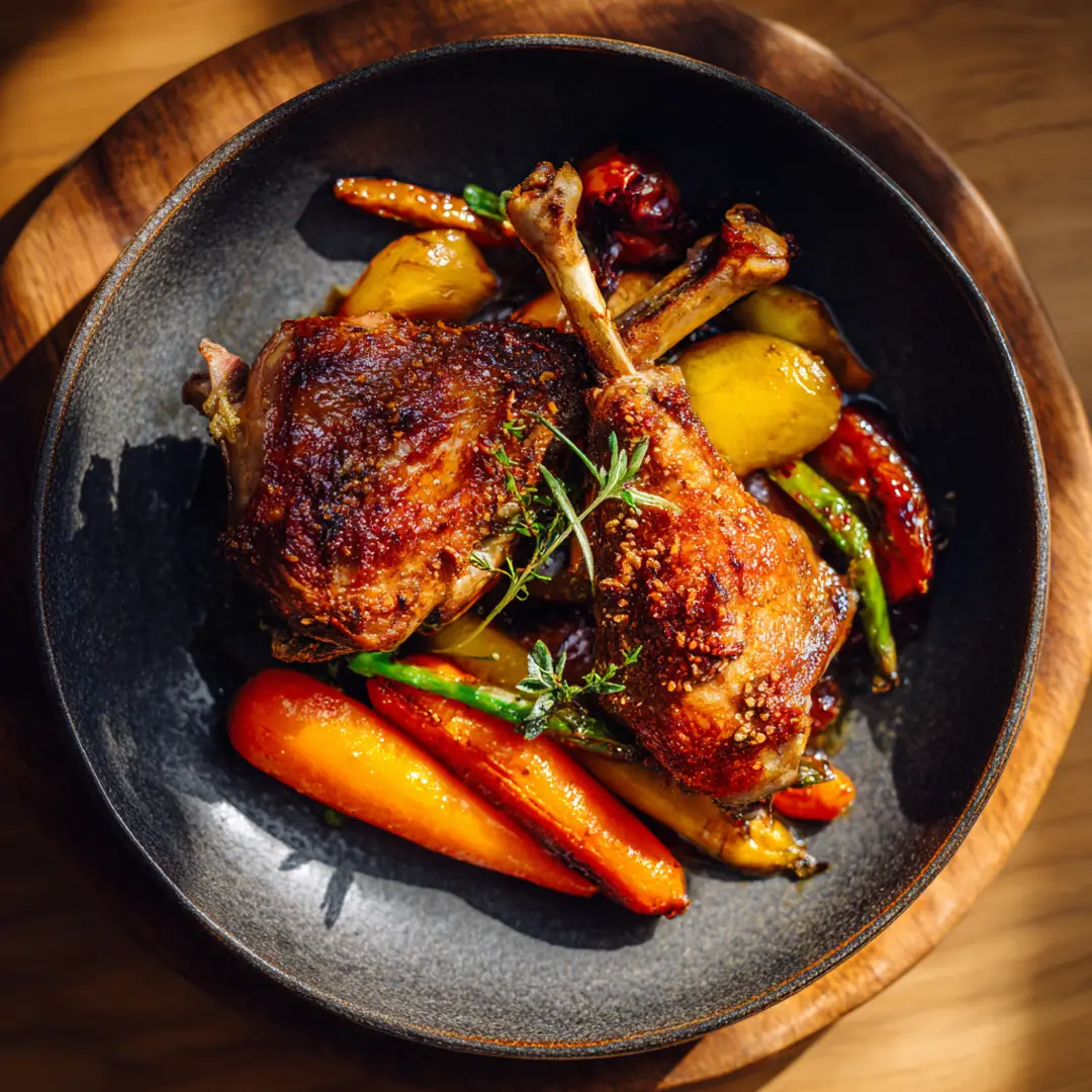 Cuisse de canard à l’airfryer : rapide & croustillante
